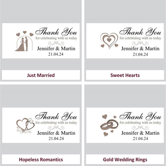 Personalised Wedding Favour Medium Sweets Cubes at The Sweetie Jar