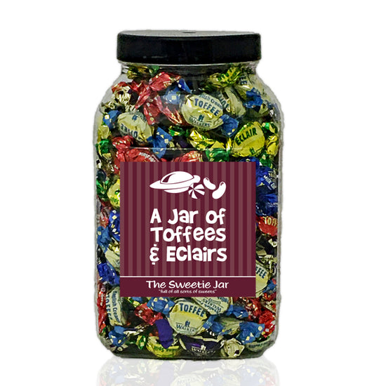 Jars of Assorted Toffees & Eclairs - Retro Sweets at The Sweetie Jar
